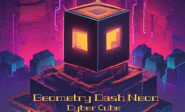 Обложка Geometry Dash Neon: Cyber Cube