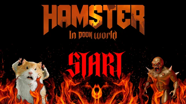Hamster in DooM world play